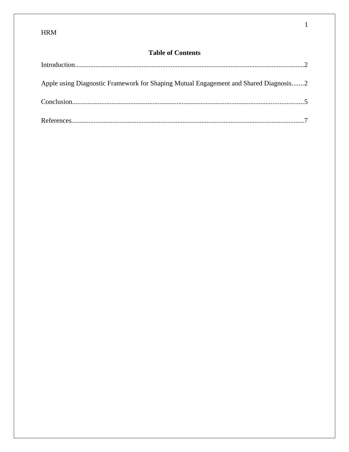 Apple's HRM: Diagnostic Framework for Mutual Engagement