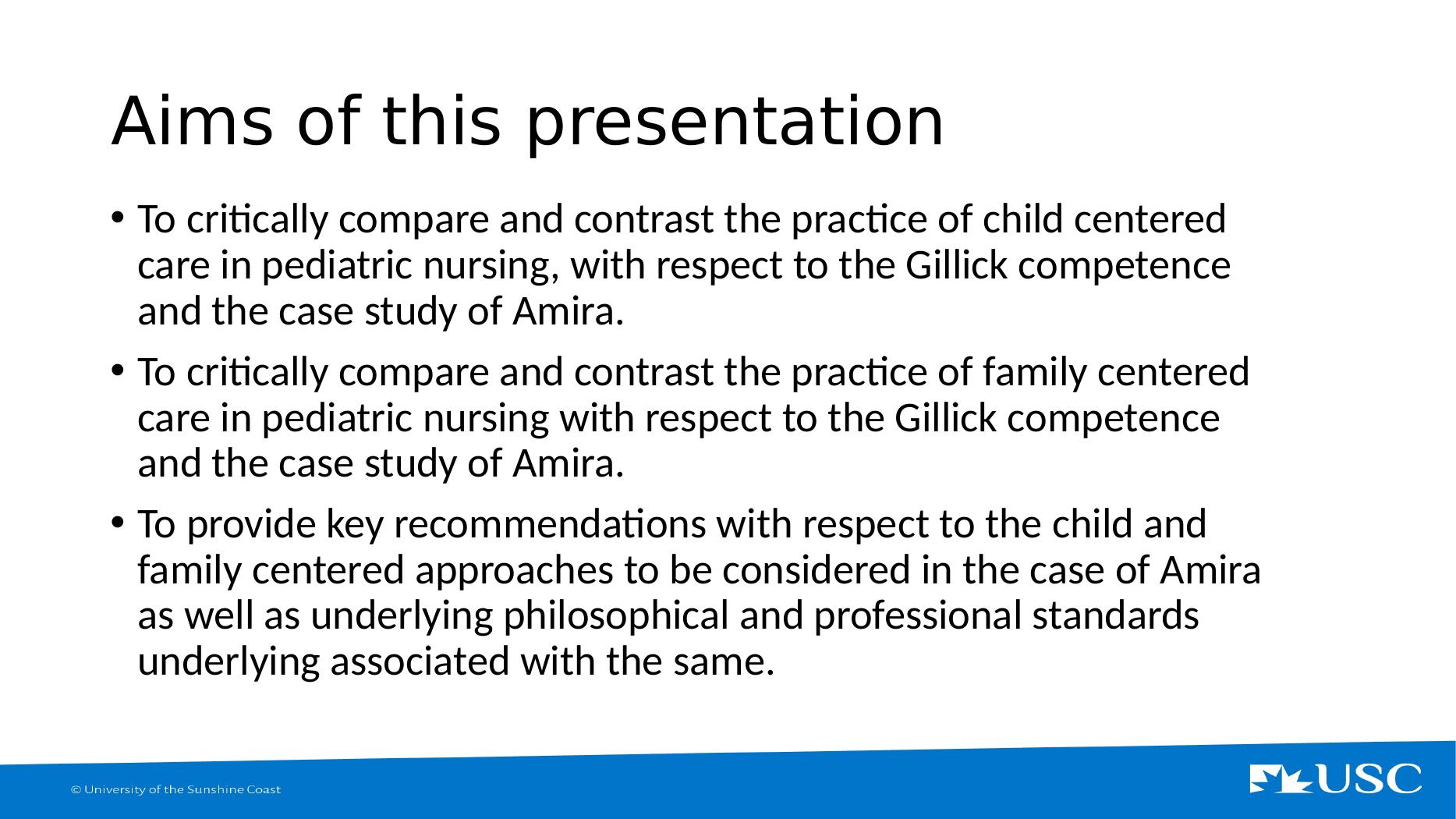 NUR322 The Child Client - Assignment