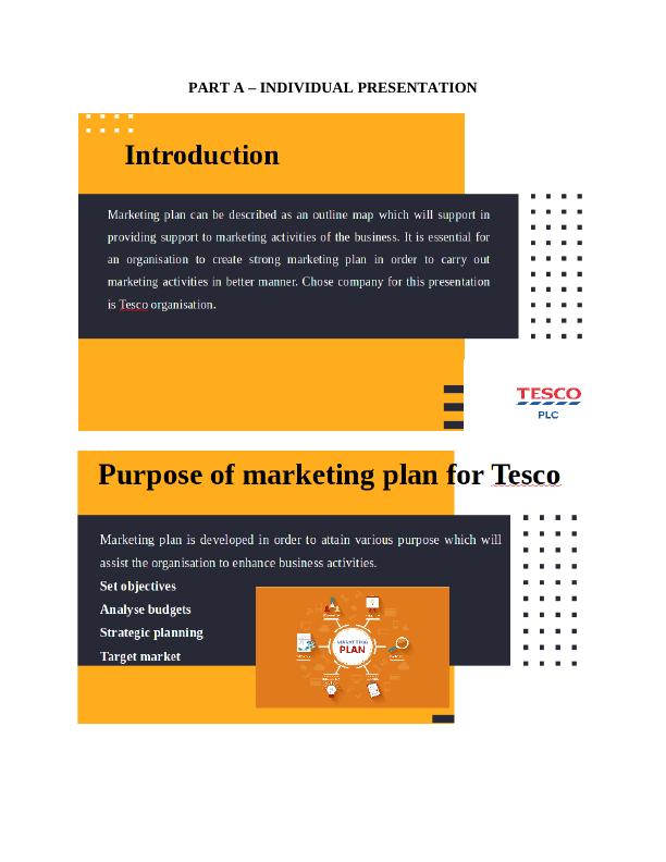 Marketing Plan for Tesco: A Comprehensive Analysis