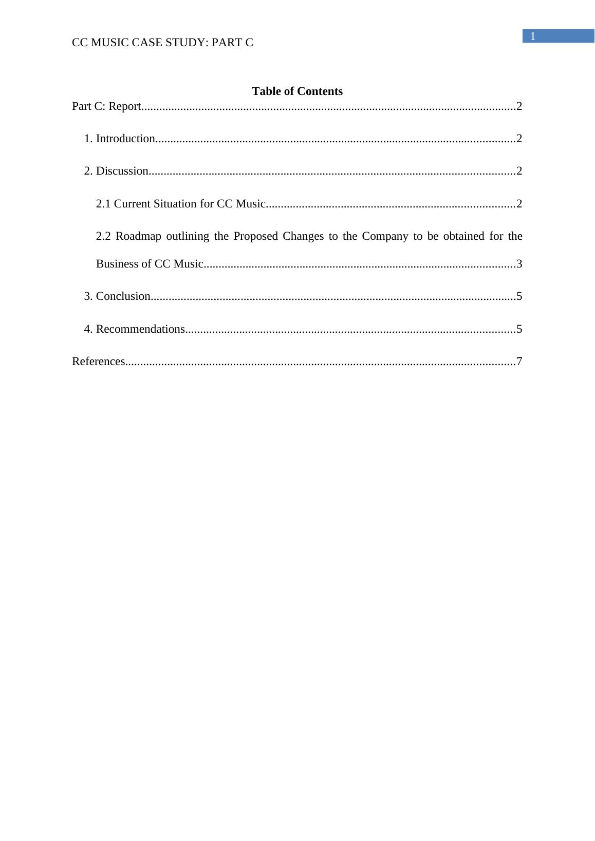 Music Case Study Analysis Report