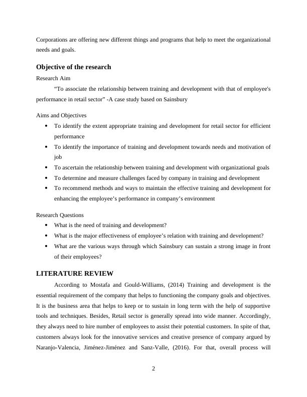 Relationship Between Training and Development