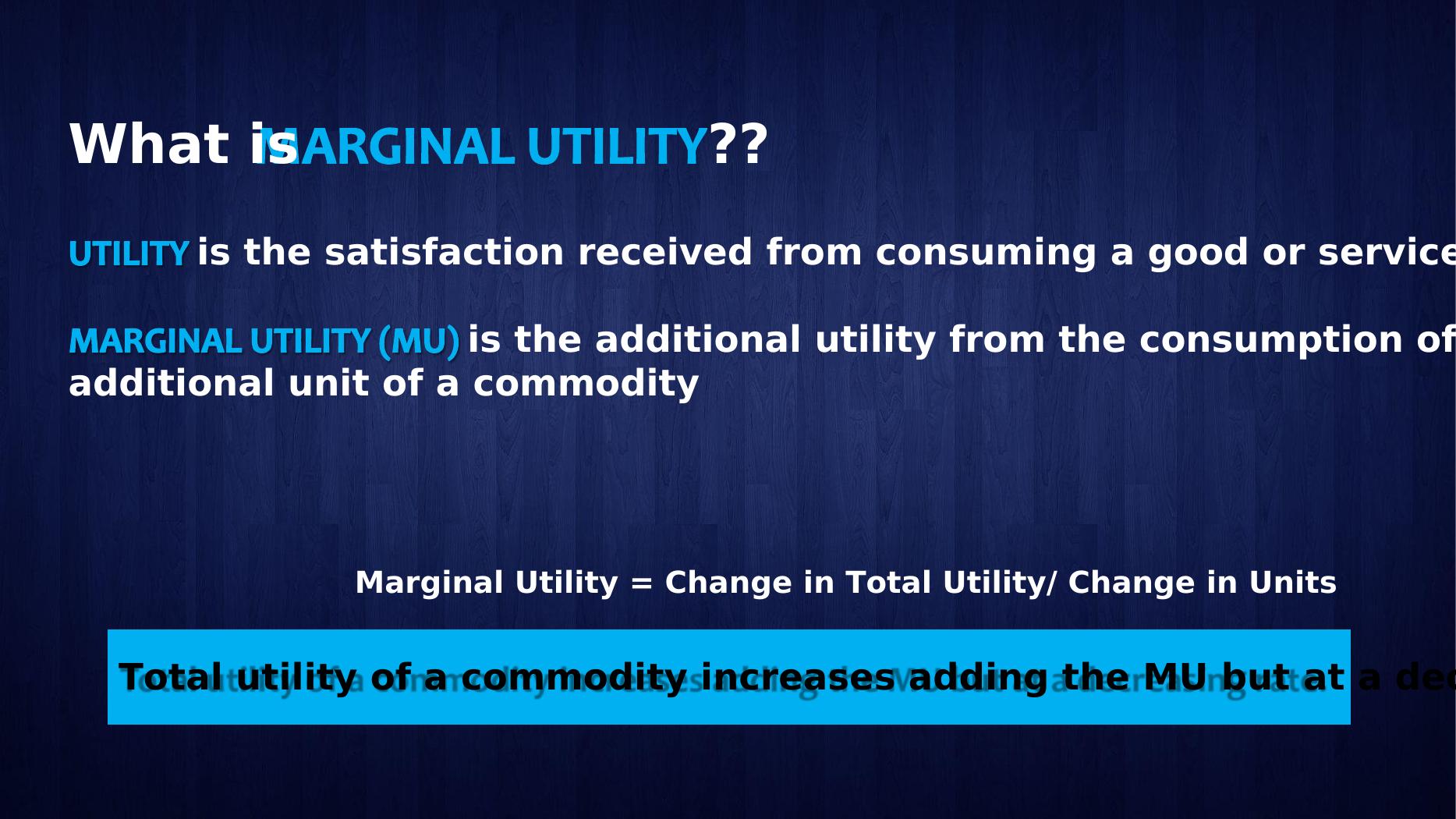 Marginal Utility, Market Demand Curve, Calculating Equilibrium Price ...