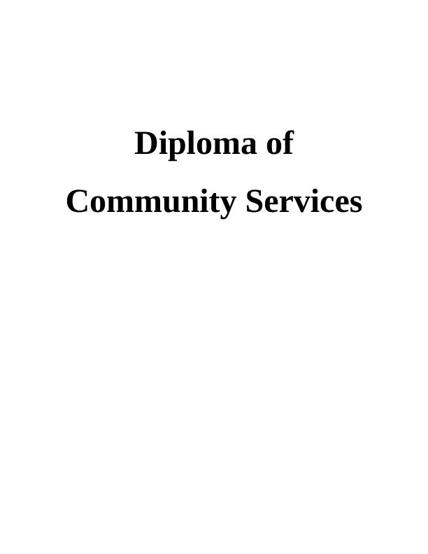 CHC52015 Diploma of Community Services CHCCCS004 Assess co-existing ...