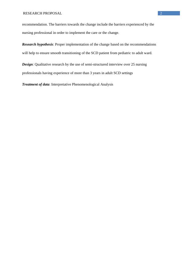 An Overview and Treatment of SCD Disease