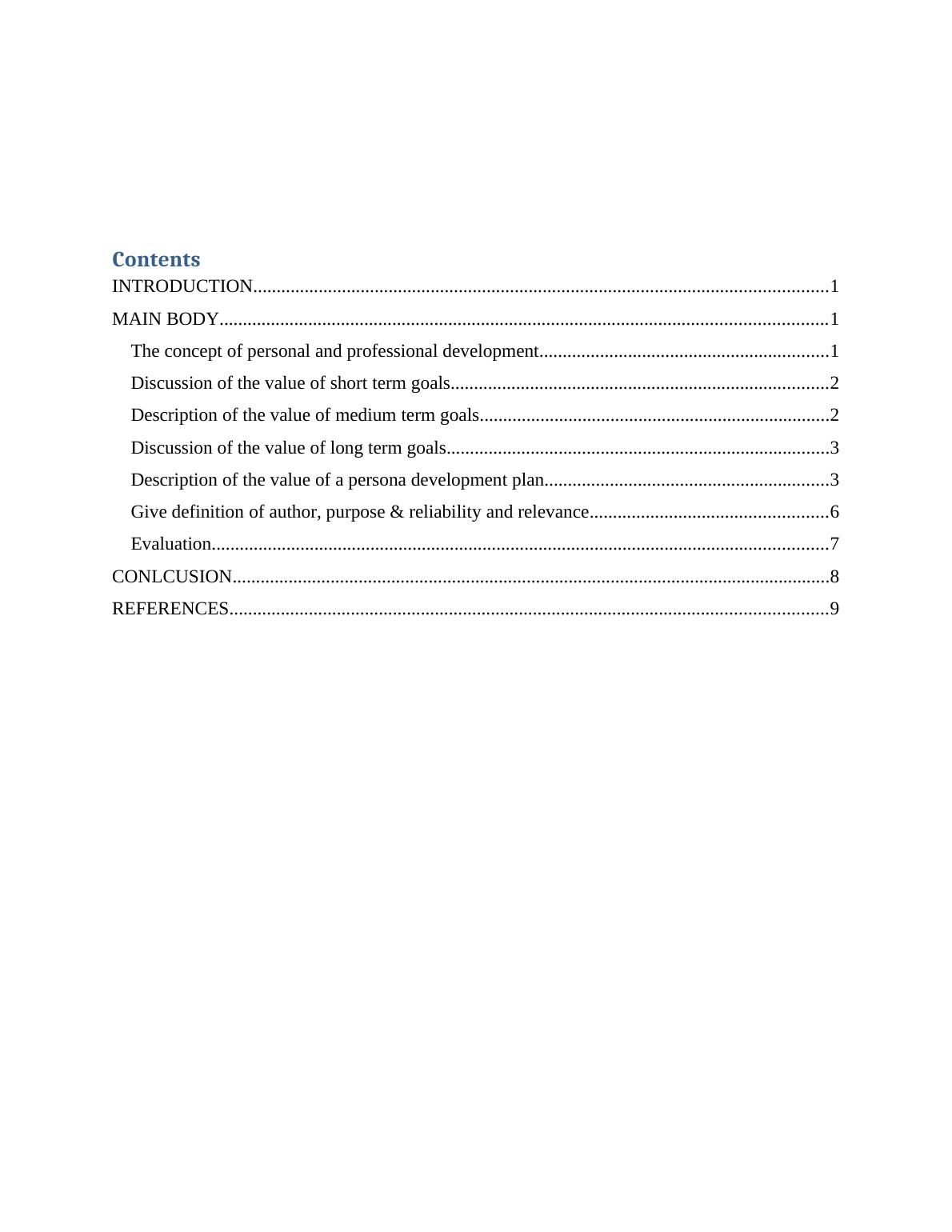 Academic Skills and PDP Report: Analysis and Evaluation