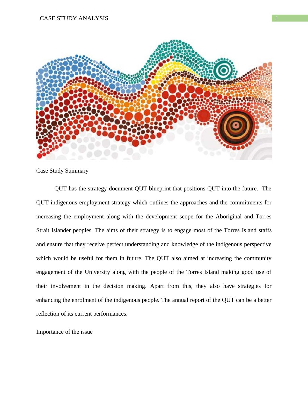 Analyzing QUT's Indigenous Employment Strategy: Case Study