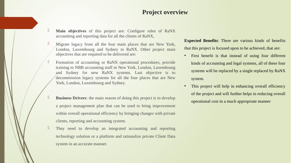 Evaluating Project Management for the RaNX Project