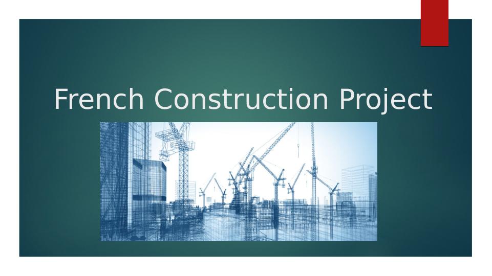 French Construction Project Assignment