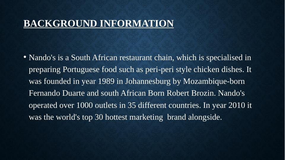 Restaurant Marketing: Nando's Marketing Plan Example