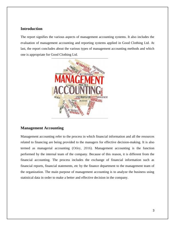 Management Accounting Assignment Good Clothing Ltd management-accounting-assignment-good-clothing-ltd