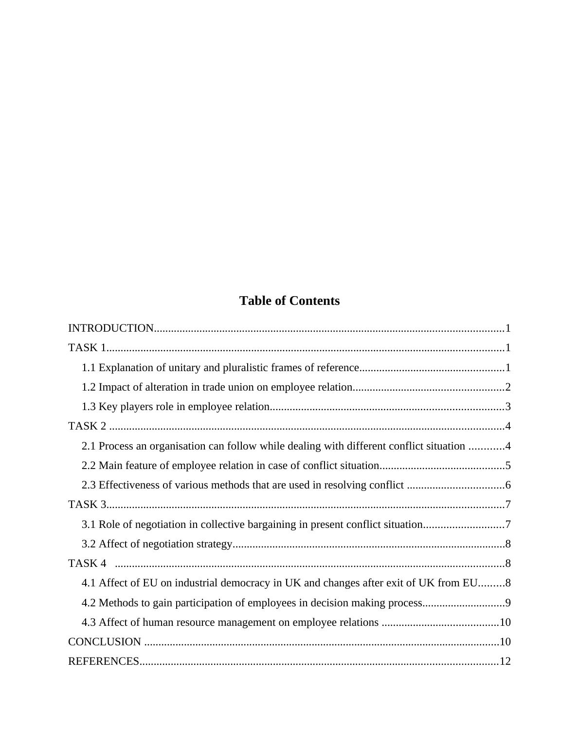 Employee Relations Analysis: Unitary and Pluralistic Views