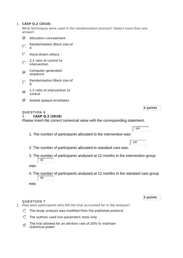 Evaluating Heart Failure Study: CASP Questions and Answers