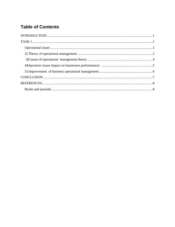 Operational Challenges and Solutions: Hilton Hotels
