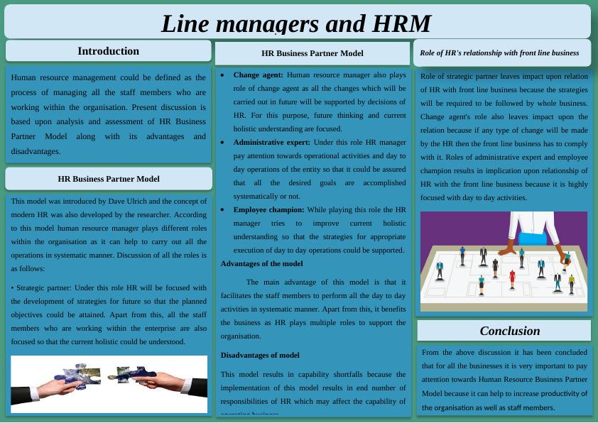 Detailed Analysis of the HR Business Partner Model