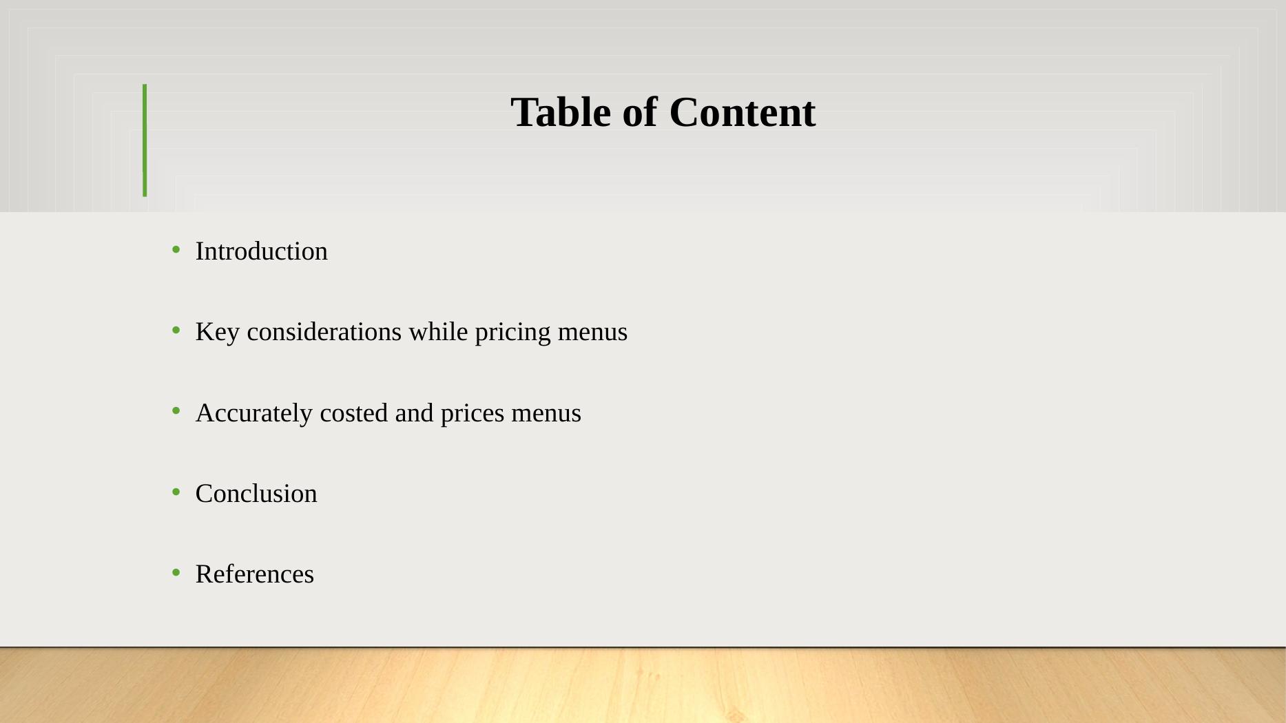 Analyzing Menu Development, Pricing, and Design for Cafe