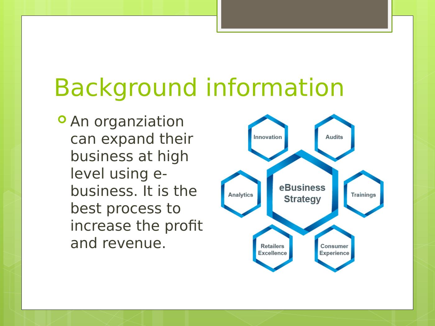 E-Business Background Information | Report