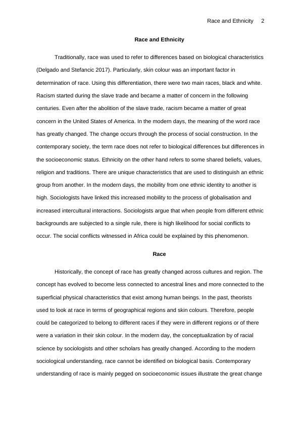 Sociology: Race, Ethnicity, and Social Construction