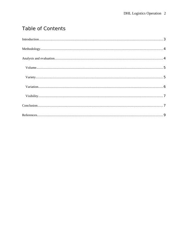 DHL Logistics Operation Analysis: Challenges and Solutions