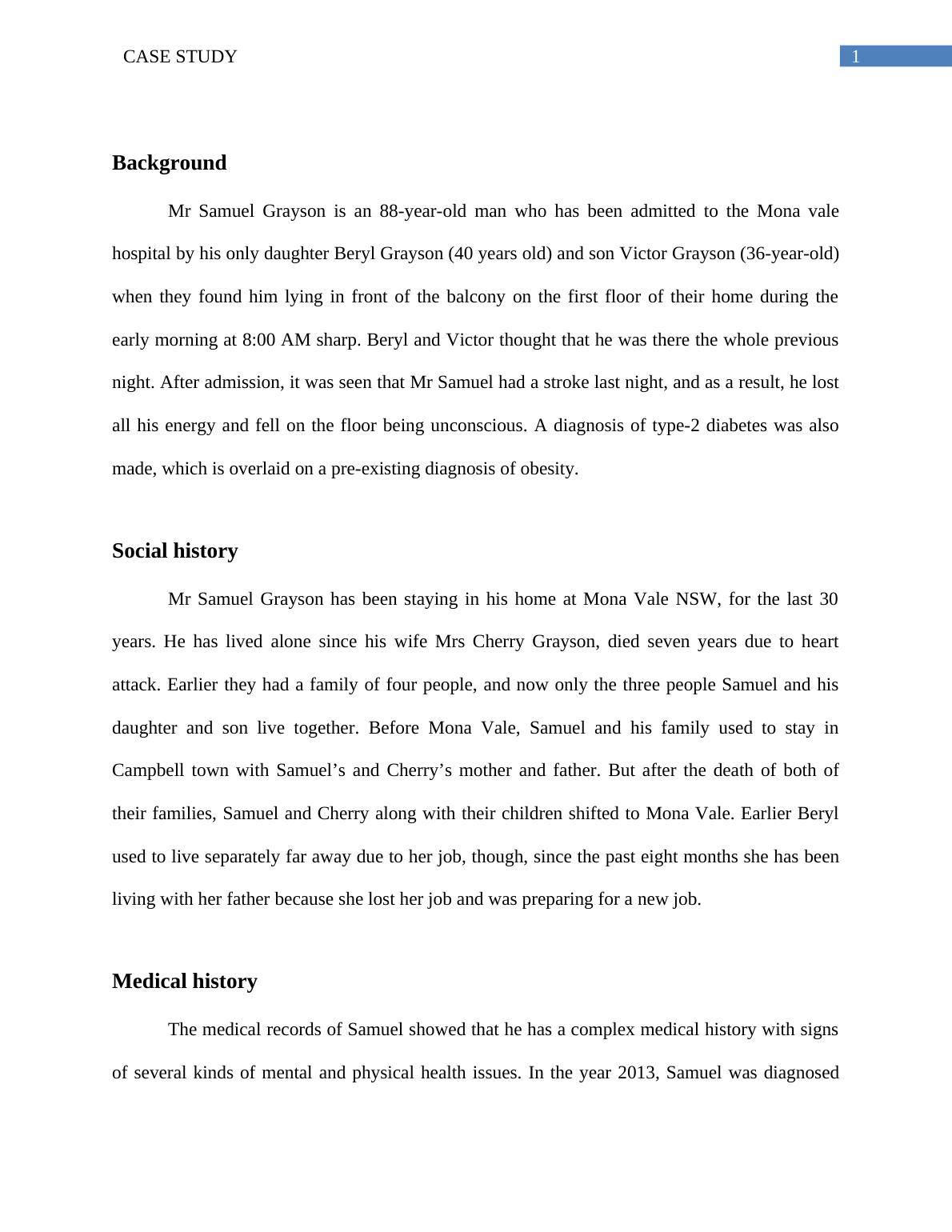 Samuel Grayson Case Study 2022