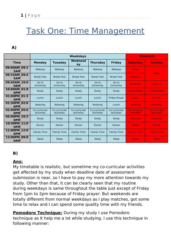 Professional Development: Time Management & Skills