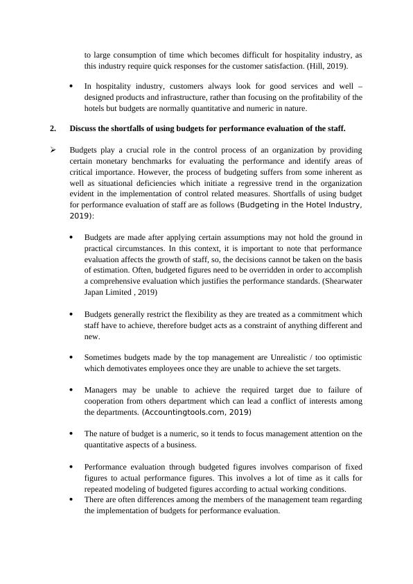 Variance Analysis: Hospitality Budget Performance Report