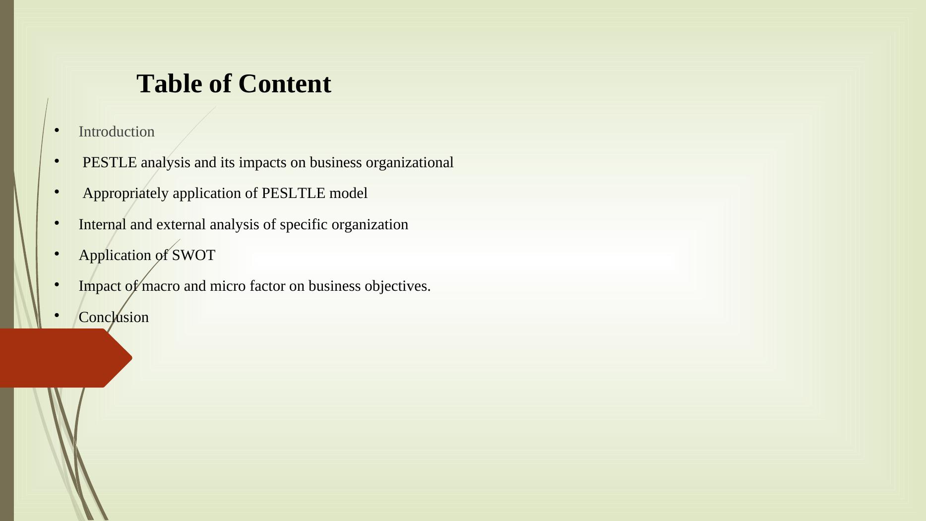 Business Environment Report: Macro & Micro Factors
