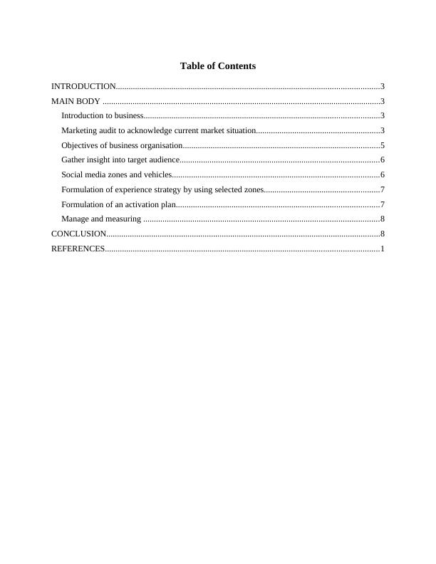 Cake Box: Marketing Audit, Objectives, and Strategies