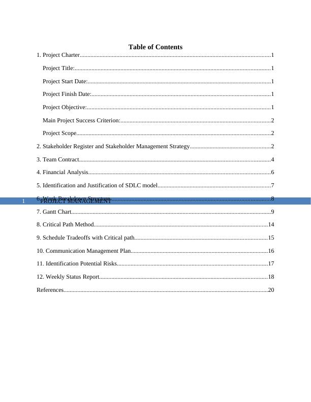 Developing IS for Dog Save: Project Management Report