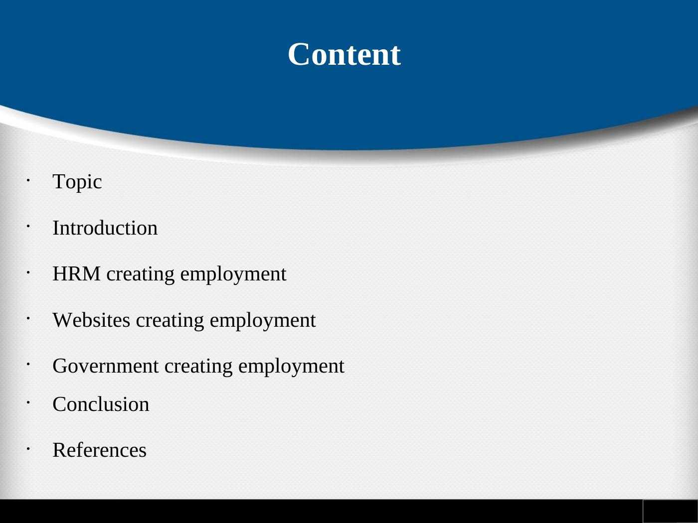 Employment Creation: Strategies, Methods, Analysis