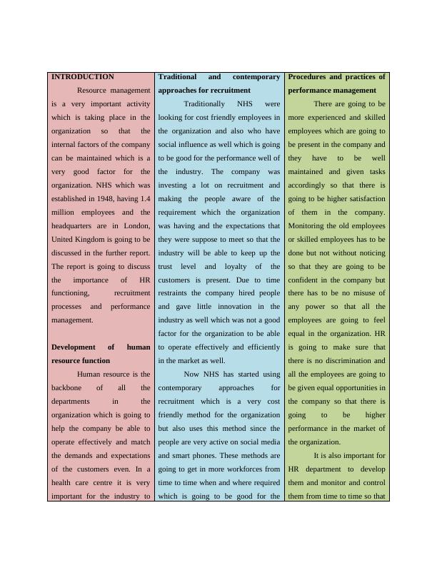 Nhs Recruitment Contemporary Approaches And Analysis