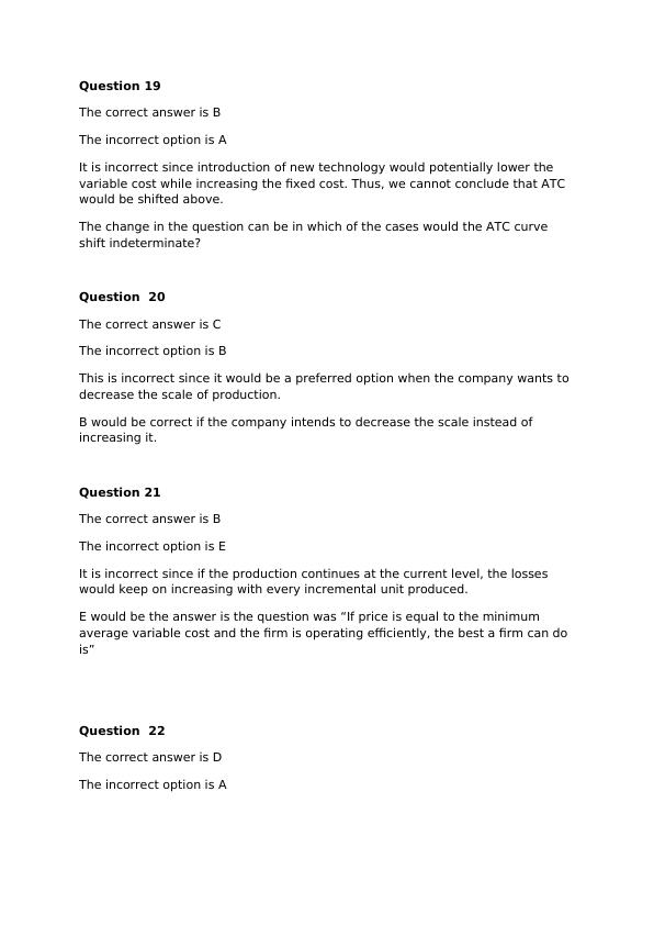 Micro Economics Question and Answers 2022