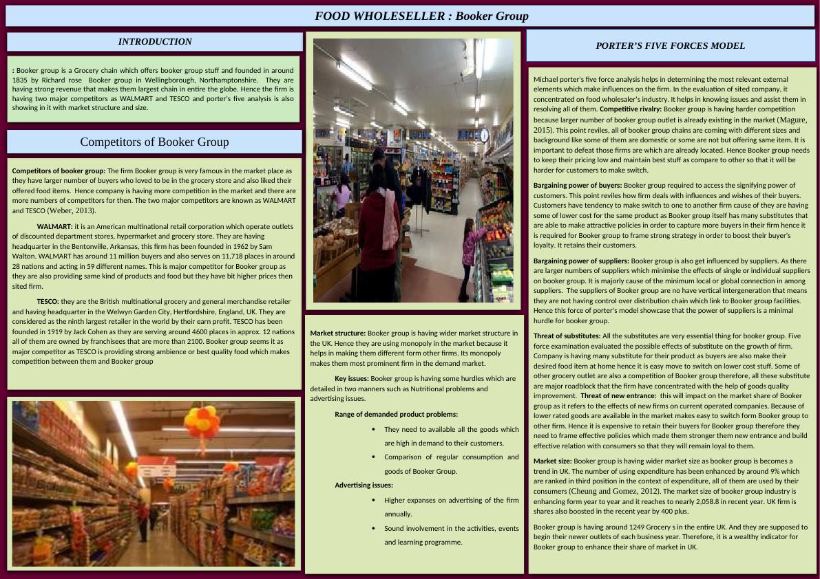 Booker Group: Analyzing Market Structure with Porter's Model