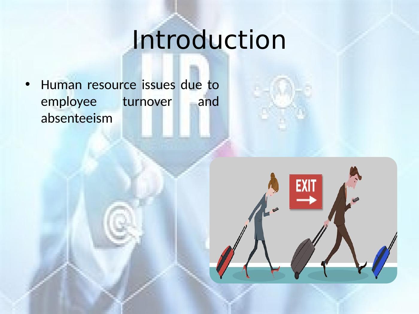 Analysis of a Human Resource Issues