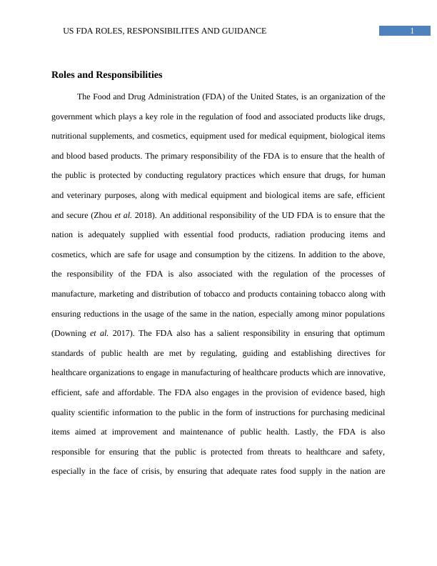 US FDA: Roles, Responsibilities and Clinical Trials