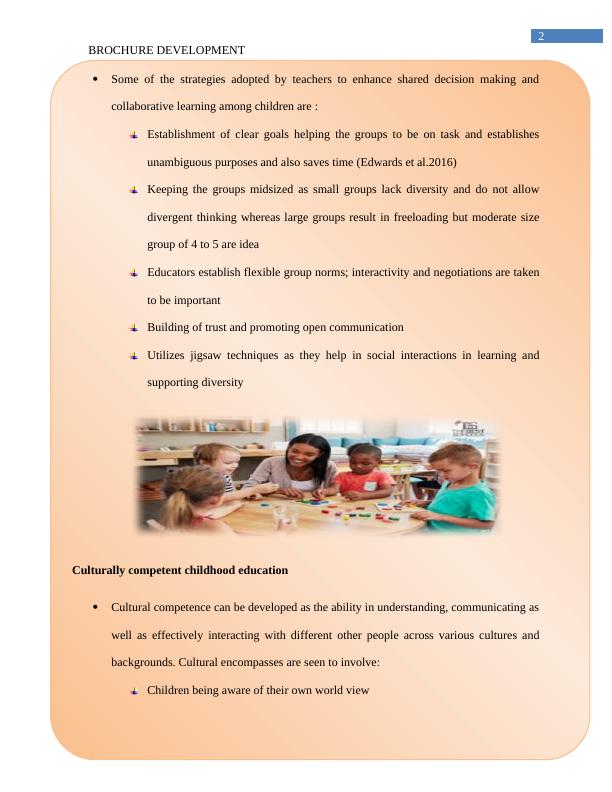 Collaborative Learning and Cultural Competence in Education