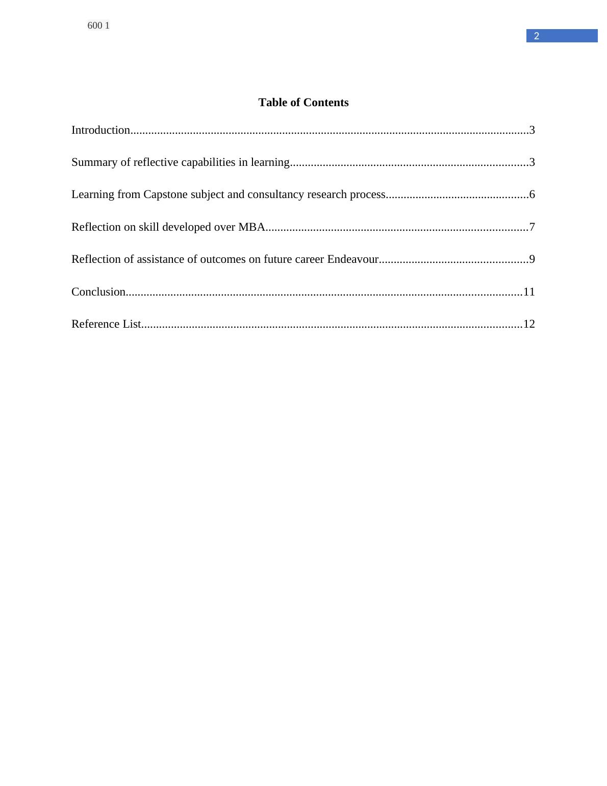 Reflective Essay on MBA Capstone and Career Skills