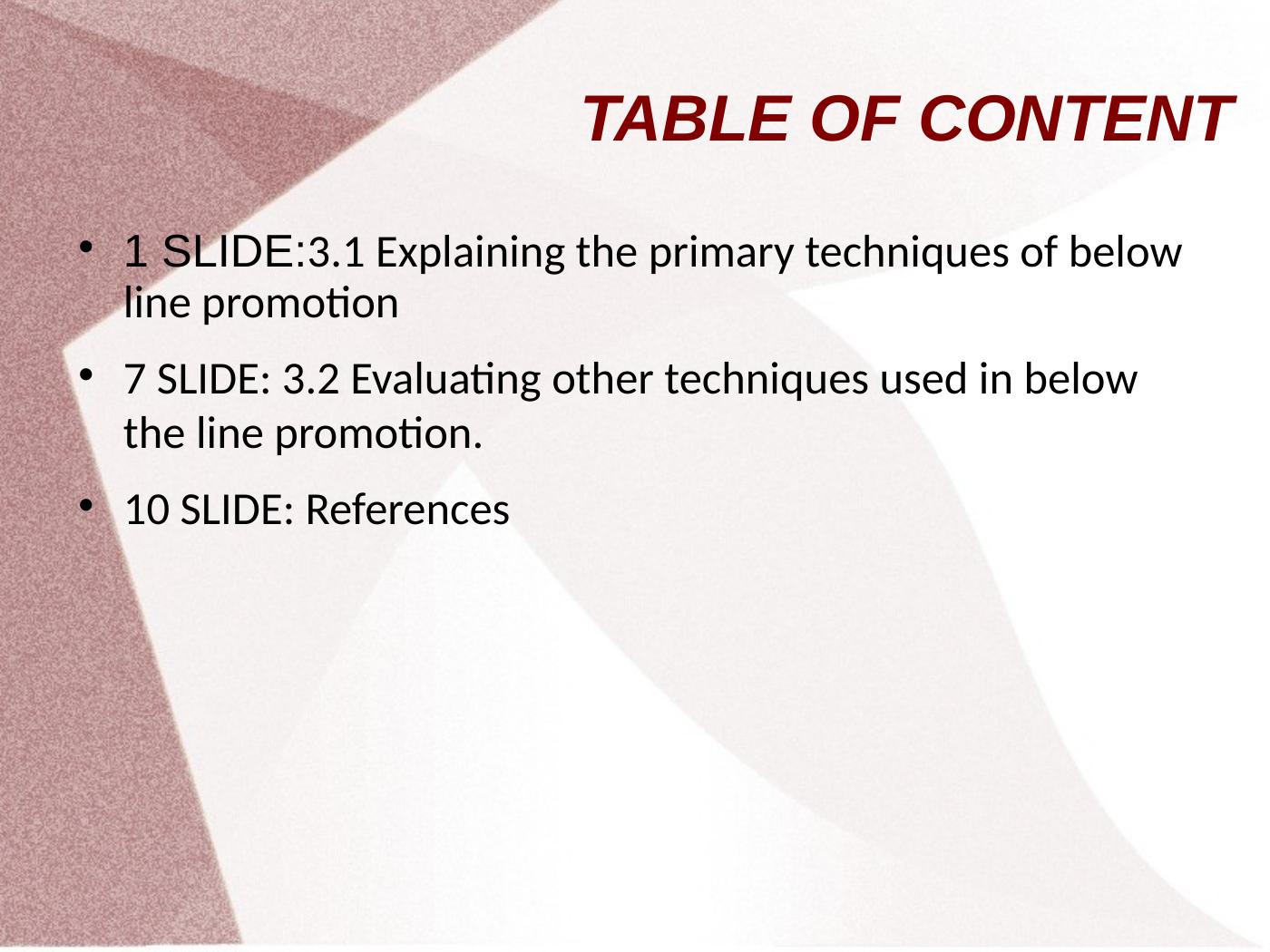 Below the Line Promotion Techniques and Strategies