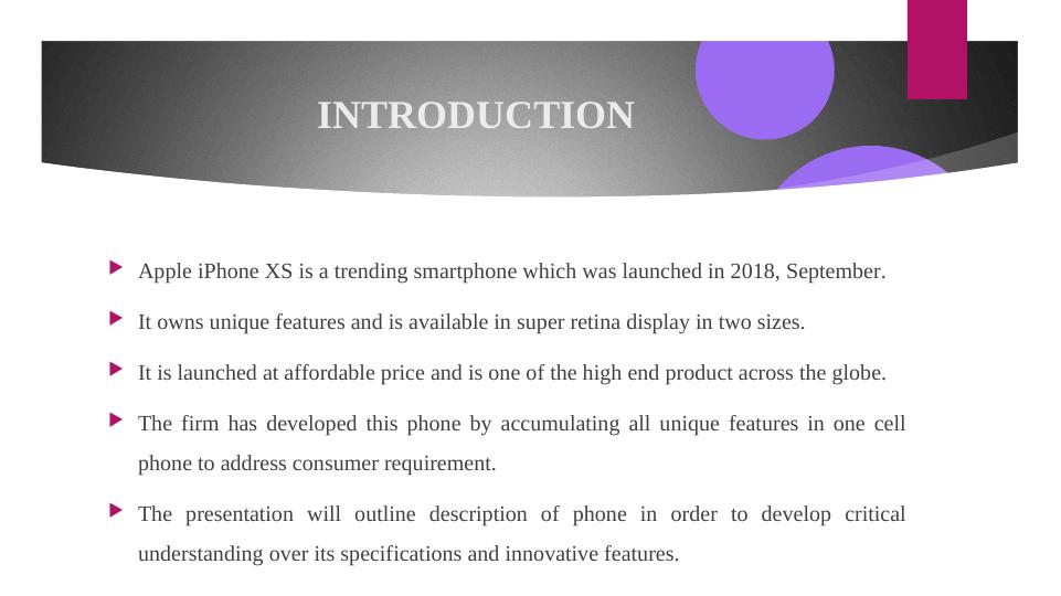 iPhone XS Presentation