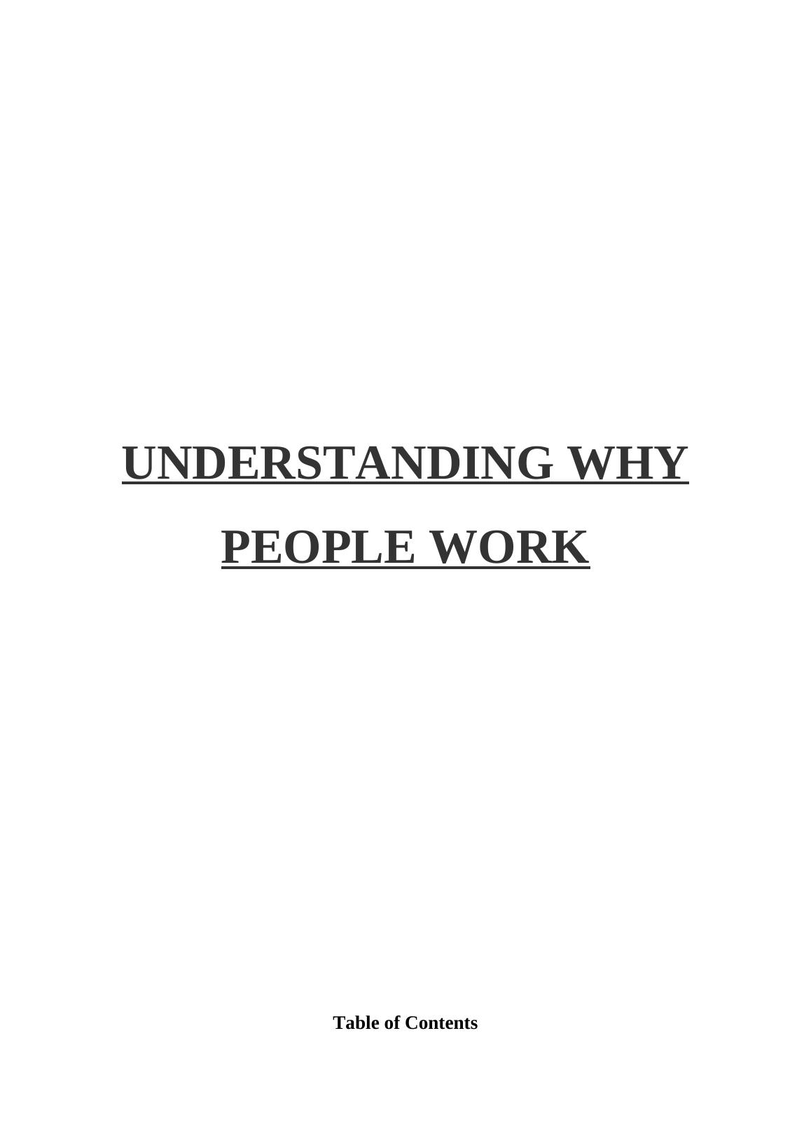 Factors and Motivation in the Workplace