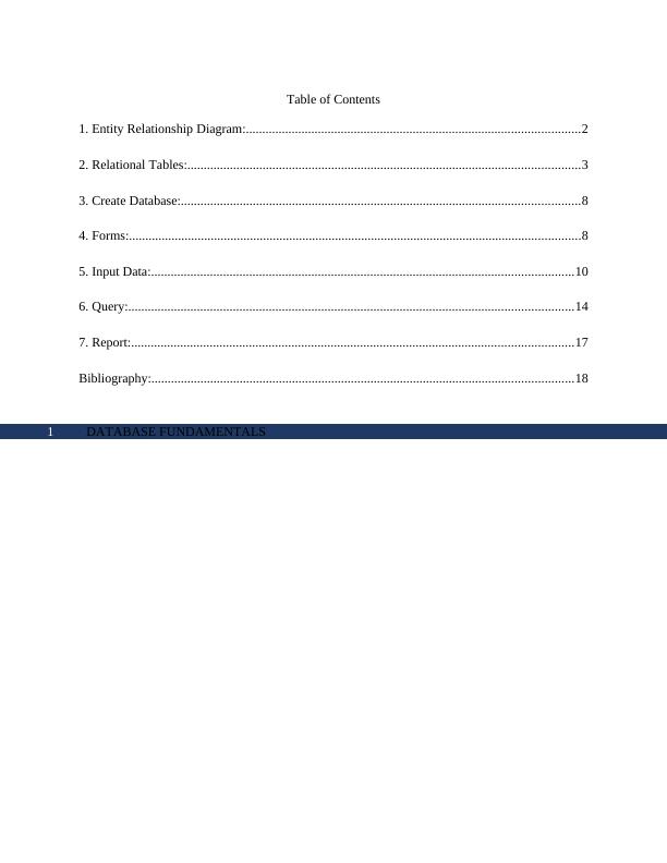 Database Fundamentals 