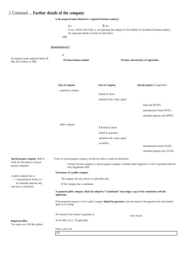 Australian Company Registration: ASIC Form 201 Explained