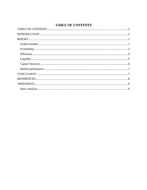 Financial Analysis Report: Codan Limited Performance