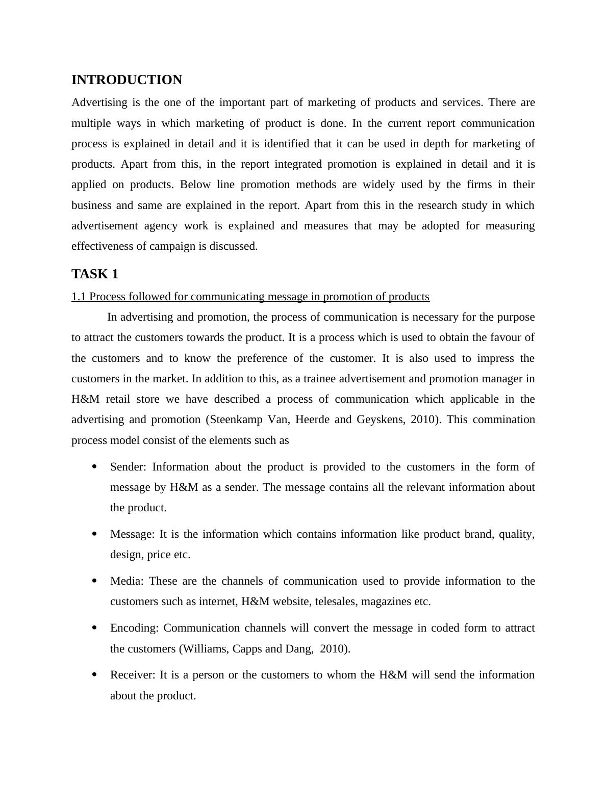 Advertising and Promotion in Business | Report