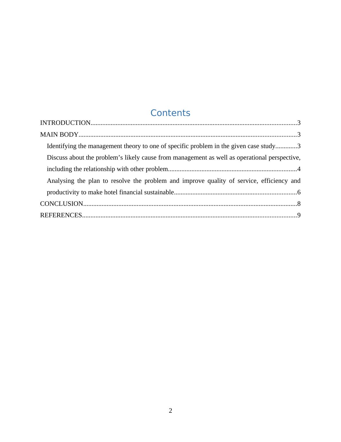 QAB020C414H - Imperial Hotel Management Case Study Report