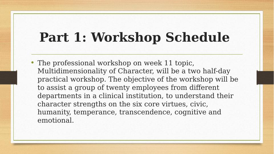 MBA502 Professional Workshop on Character Strengths