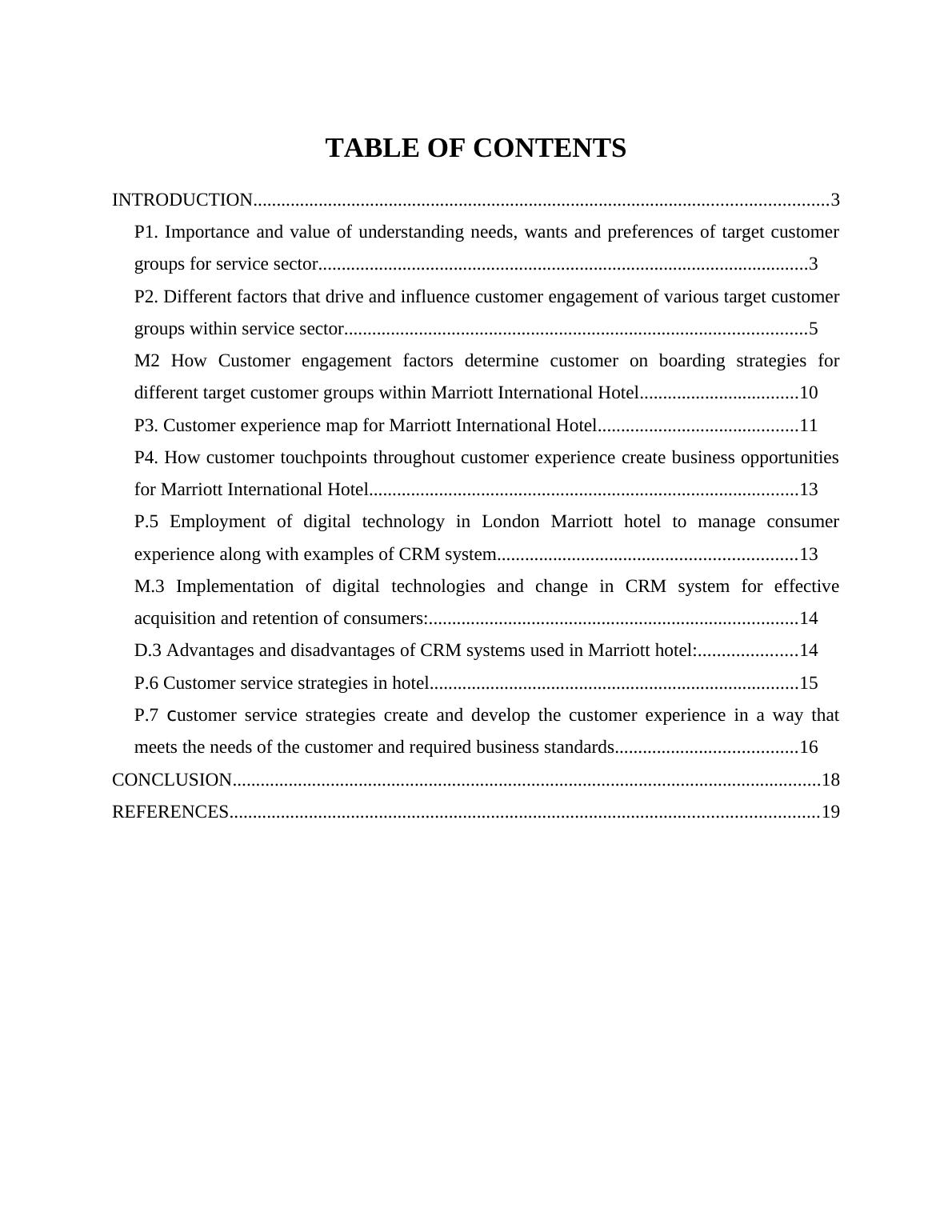 Customer Experience Strategies for Marriott International