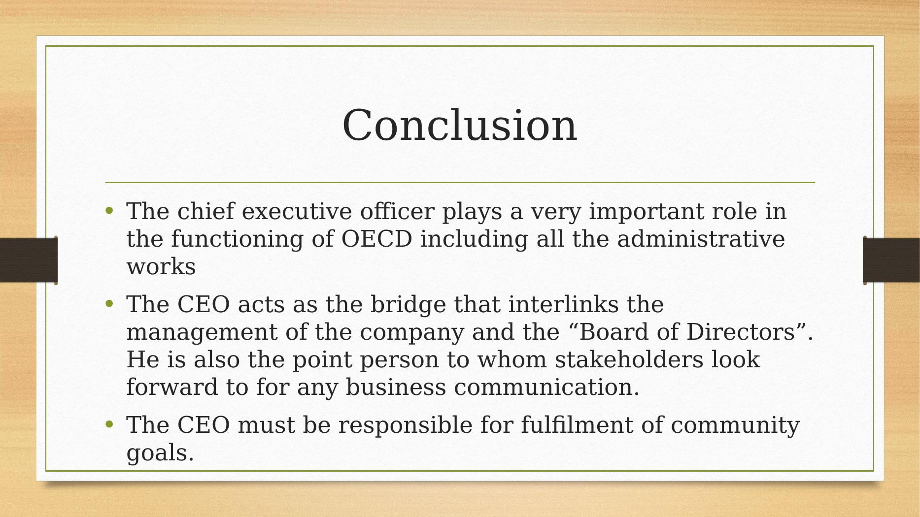 Leadership and Governance: CEO's Role in the OECD Report