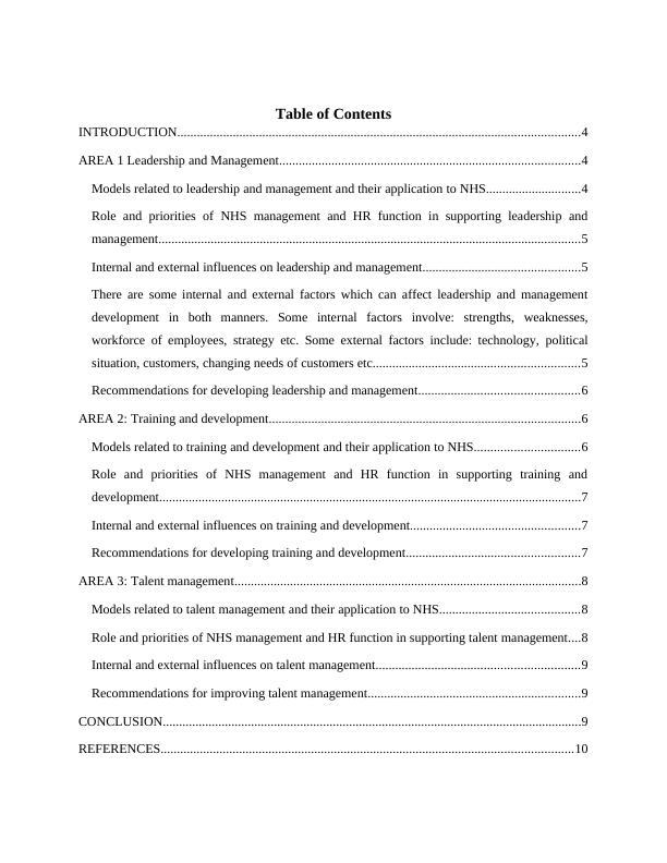 Portfolio for NHS HR: Leadership, Talent & Training