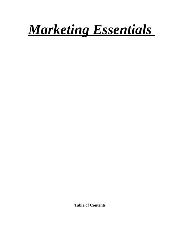 Roles and Responsibilities of Marketing in a Retail Organisation - Desklib