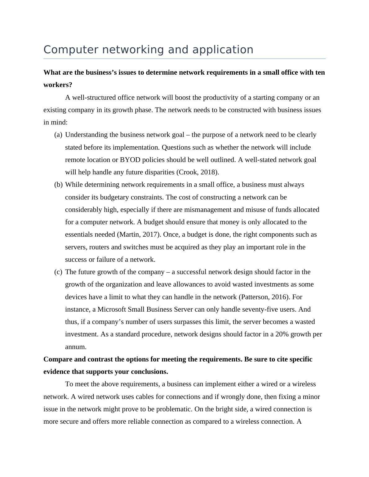 Computer Networking and Application | Question and Answer